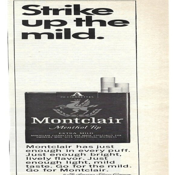 Montclair Menthol Cigarettes | Art | 967 Montclair Menthol Tip ...